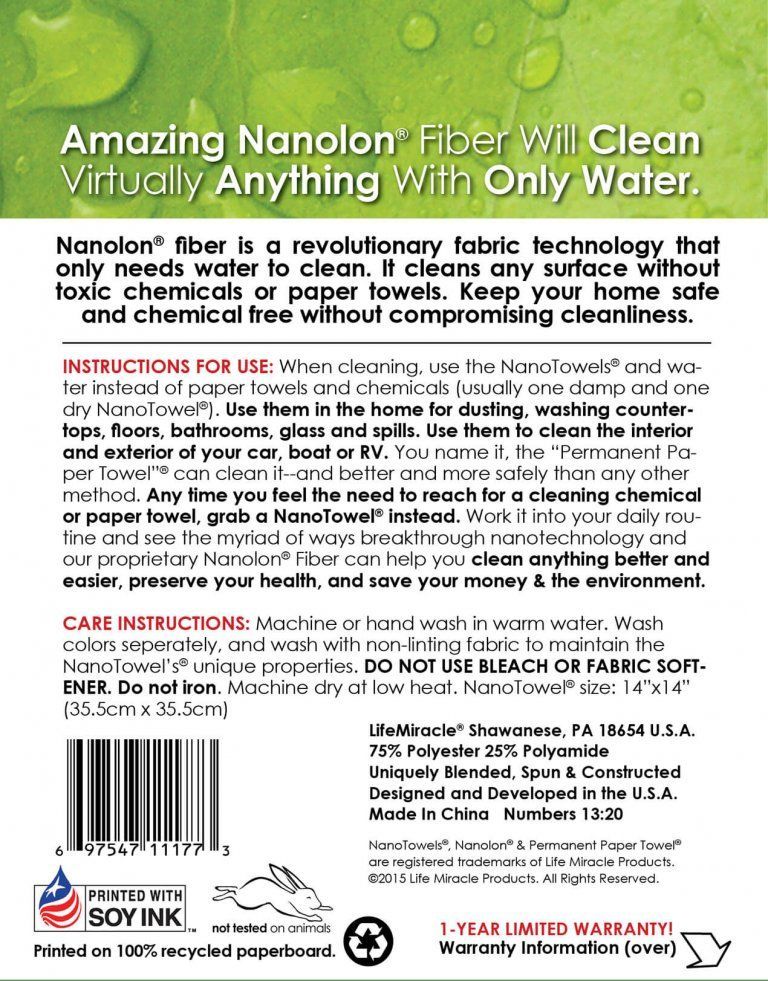 Nano Towels 14×14″ 4-Pack (Nano Grey) – NanoTowel